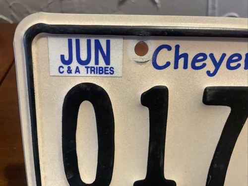 2015 CHEYENNE & ARAPAHO TRIBES OF OKLAHOMA Tribal License Plate # 017 ...