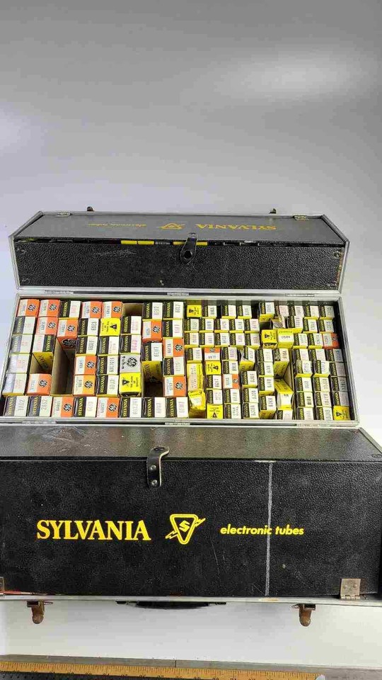 Huge Lot Vintage Vacuum Tubes In Sylvannia Repairman'S Case 6JN6 6GT5 ...