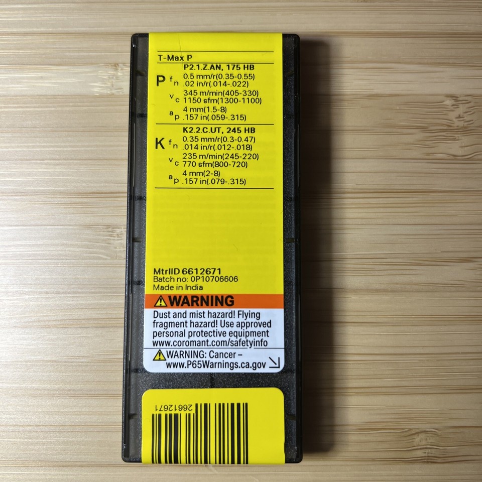 10 Pack SANDVIK CNMG 12 04 08-MR 4315 CARBIDE INSERTS CNMG 432-MR 4315 ...