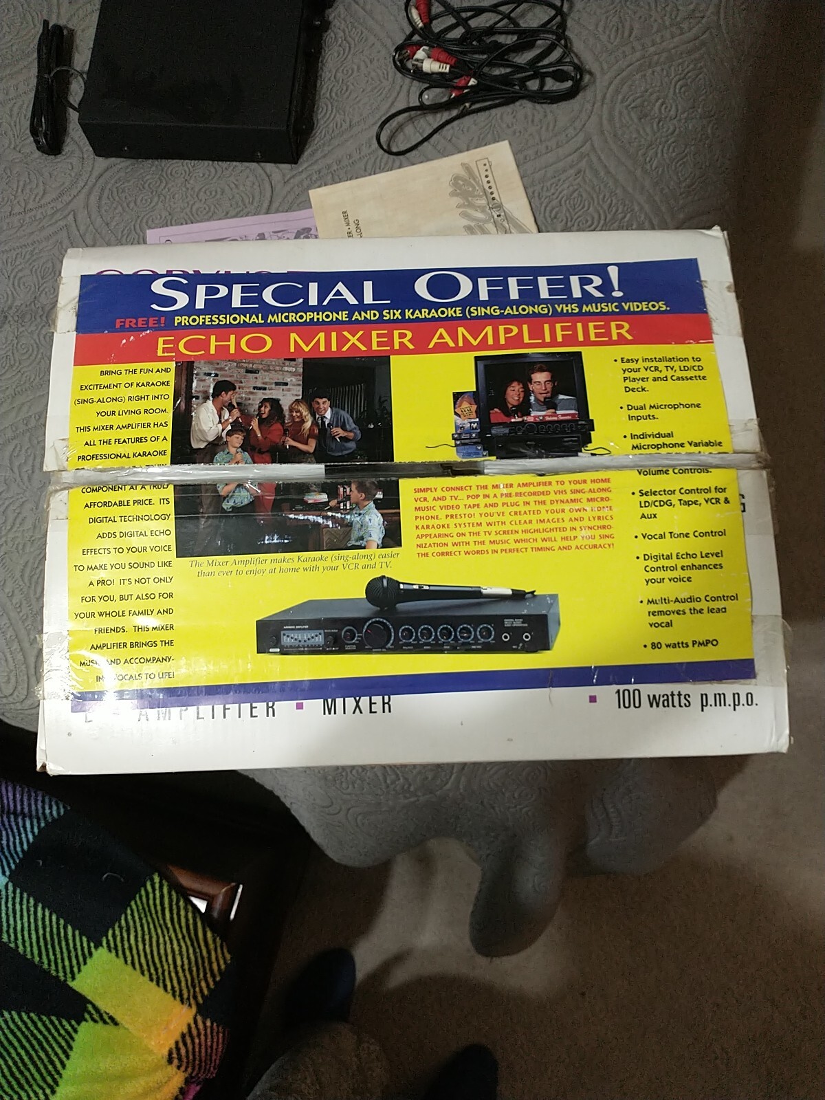 Corvus LK-600 Digital Echo Karaoke Amplifier System 2 Microphone Inputs ...