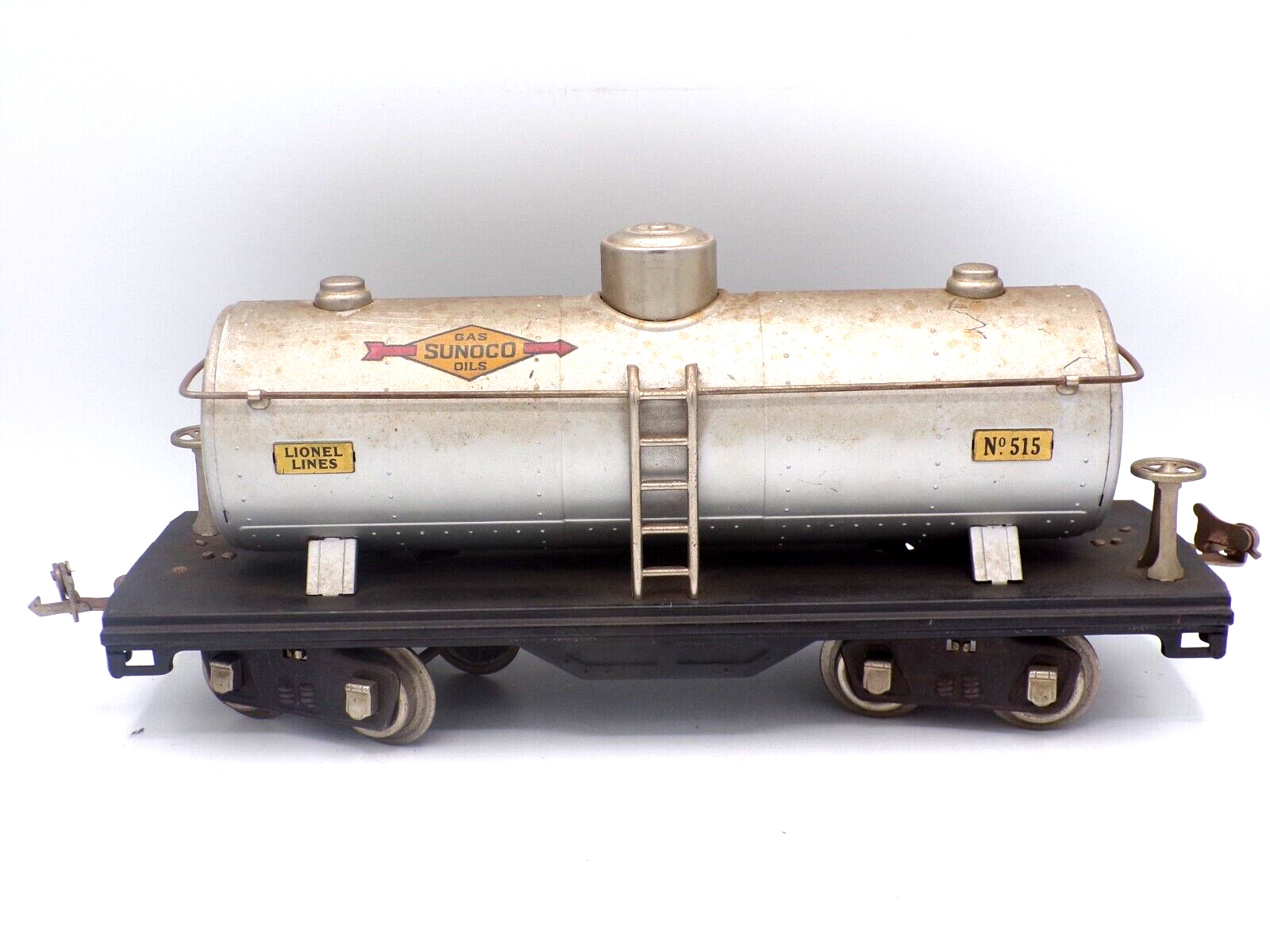 Lionel Prewar Standard Gauge #515 Silver Sunoco Tank Car, with All ...