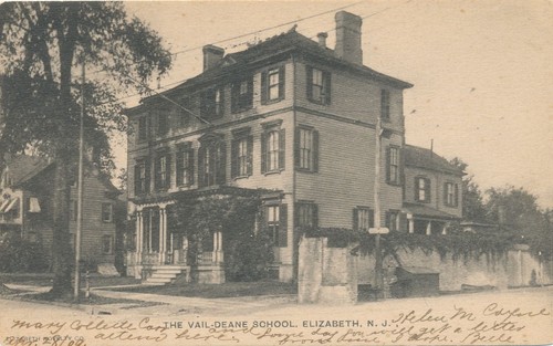 ELIZABETH NJ - The Vail-Deane School Postcard - 1909 | eBay