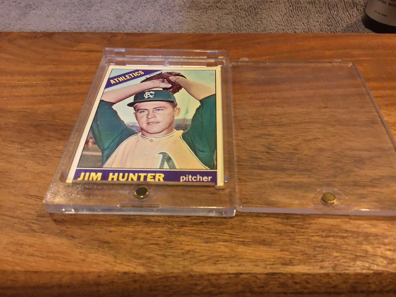 Jim Catfish Hunter 1966 Topps Baseball #36 Oakland A's Athletics MLB EX ...