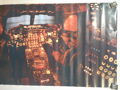 PLAISTOW PICTORIAL #C201 CONCORDE COCKPIT POSTER 25"X35" | eBay