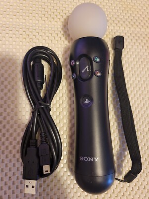 OEM Sony PlayStation PS3 Move Motion Controllers With Charge Cable CECH ...