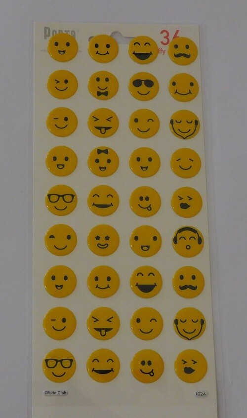 Smiley Face Puffy Stickers | eBay