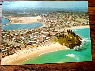 Postcard 1960's Aerial View RAINBOW BAY Qld | eBay Australia