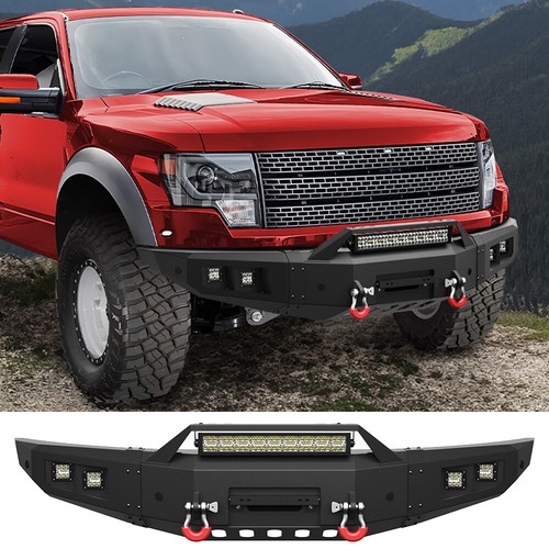 Steel Fits 2010-2014 Ford F150 Raptor SVT Front Bumper With Winch Plate ...