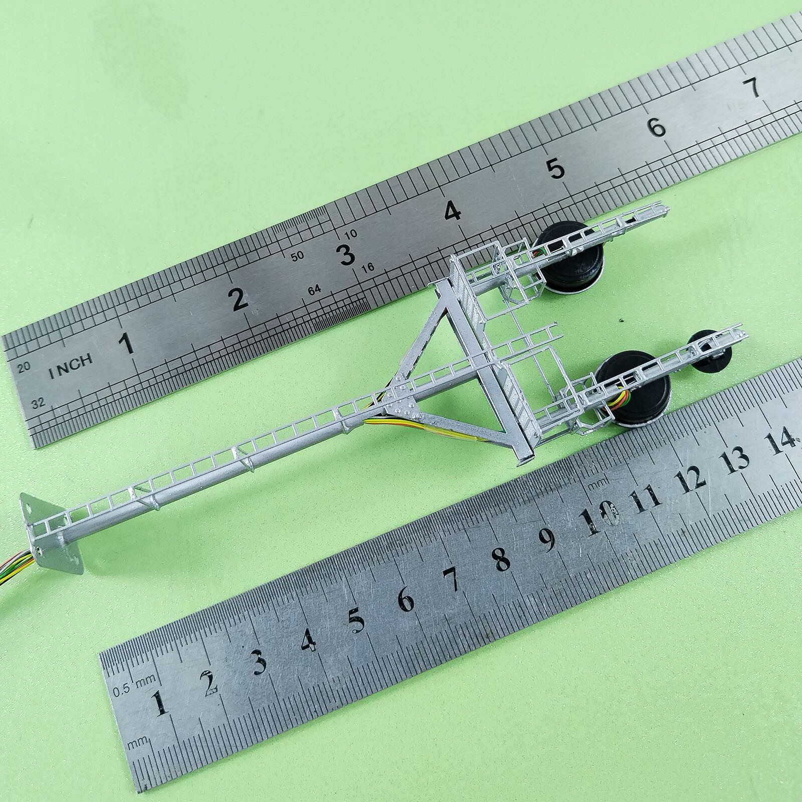 1 x HO scale model railroad tower CPL signal B&O goalpost with bracket ...