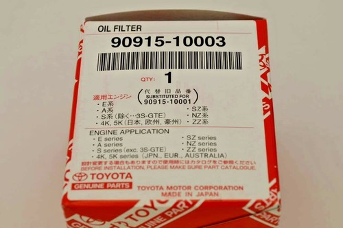 TOYOTA Genuine 90915-10003 Oil filter Oil element DENSO FC115010-5033 ...
