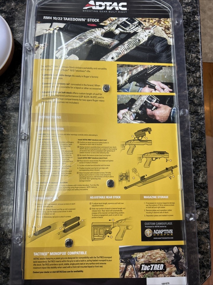 ADTAC RM14 Ruger 10/22 Takedown Stock by Adaptive Tactical | eBay