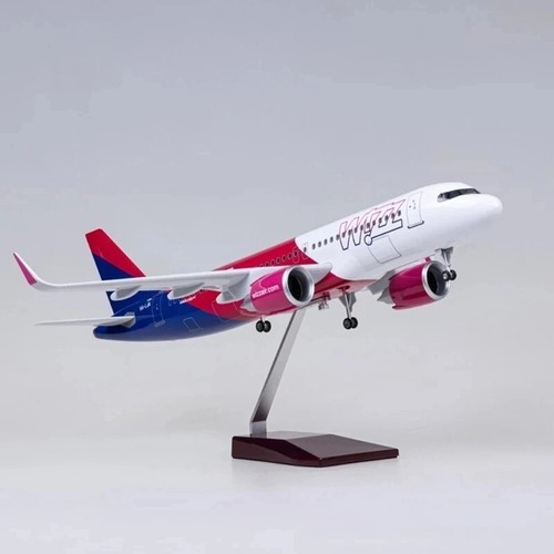 1:80 Scale A320 NEO Wizz Air Airlines Model Light Up Airbus A320 Free P ...