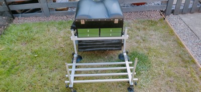 Fishing Seat Box With Footplate | eBay UK