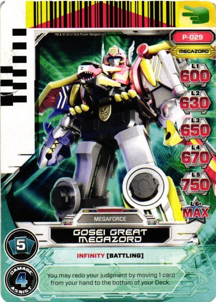 Ultra Gosei Great Megazord Cards
