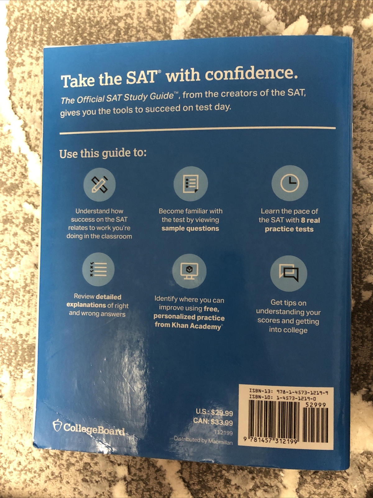 Official SAT Study Guide 2020 Edition by The College Board (2019, Trade ...
