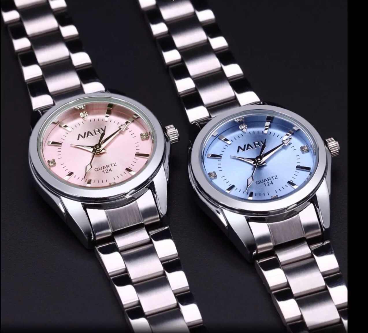 NARY Fashion Sweat Water Proof Quartz Women Ladies Girls Luxury Wrist ...