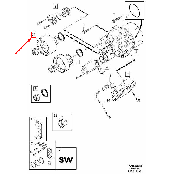 VOLVO V40 HATCHBACK VIBRATION DAMPER AOC COUPLING 31259424 GENUINE for ...