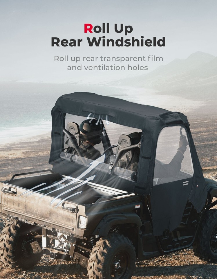 For Yamaha Rhino (with half doors)450 660 700 2004-2013 UTV Cabin Cab ...