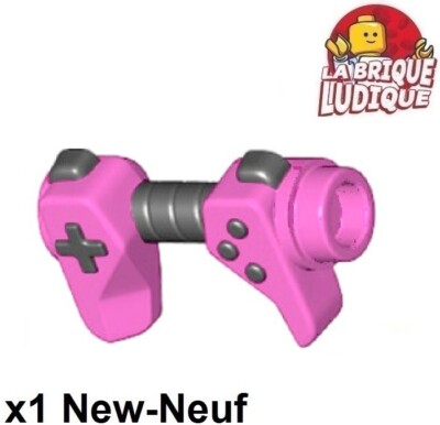 Lego 1x Minifig utensil manette jeux video Game Controller rose foncé ...