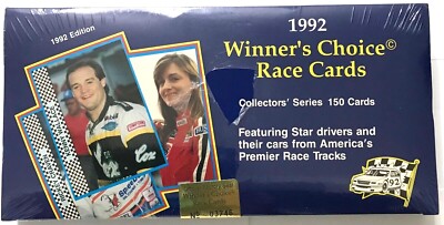 1992 Factory Sealed Winner's Choice Race 150 Cards w/Star Drivers ...