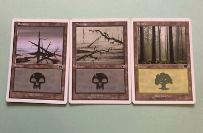 MTG 1 Swamp, 1 Forest 6th Edition, 1 Starter Swamp | eBay