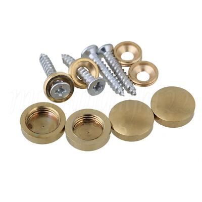 8PCS Mirror Screws Brass Cap Decorative Mirror Nails Cover Nails ...
