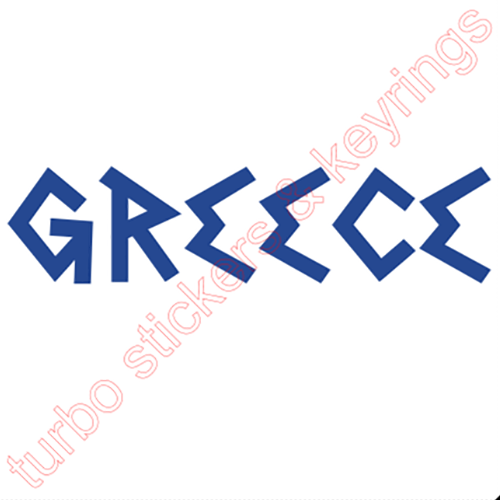 GREECE VINYL STICKER BLUE CAR TRUCK LAPTOP WINDOW GREEK 230MM x 56MM | eBay