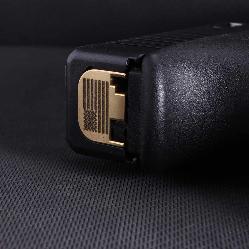 Brass Slide Cover Back Plates for Glock 17 19 20 21 26 34 Accessories ...