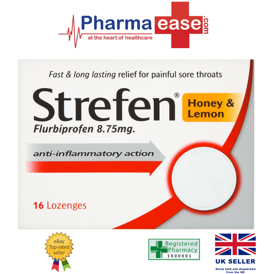 Strefen Honey & Lemon Lozenges 16 - Treats Sore Throat - | eBay