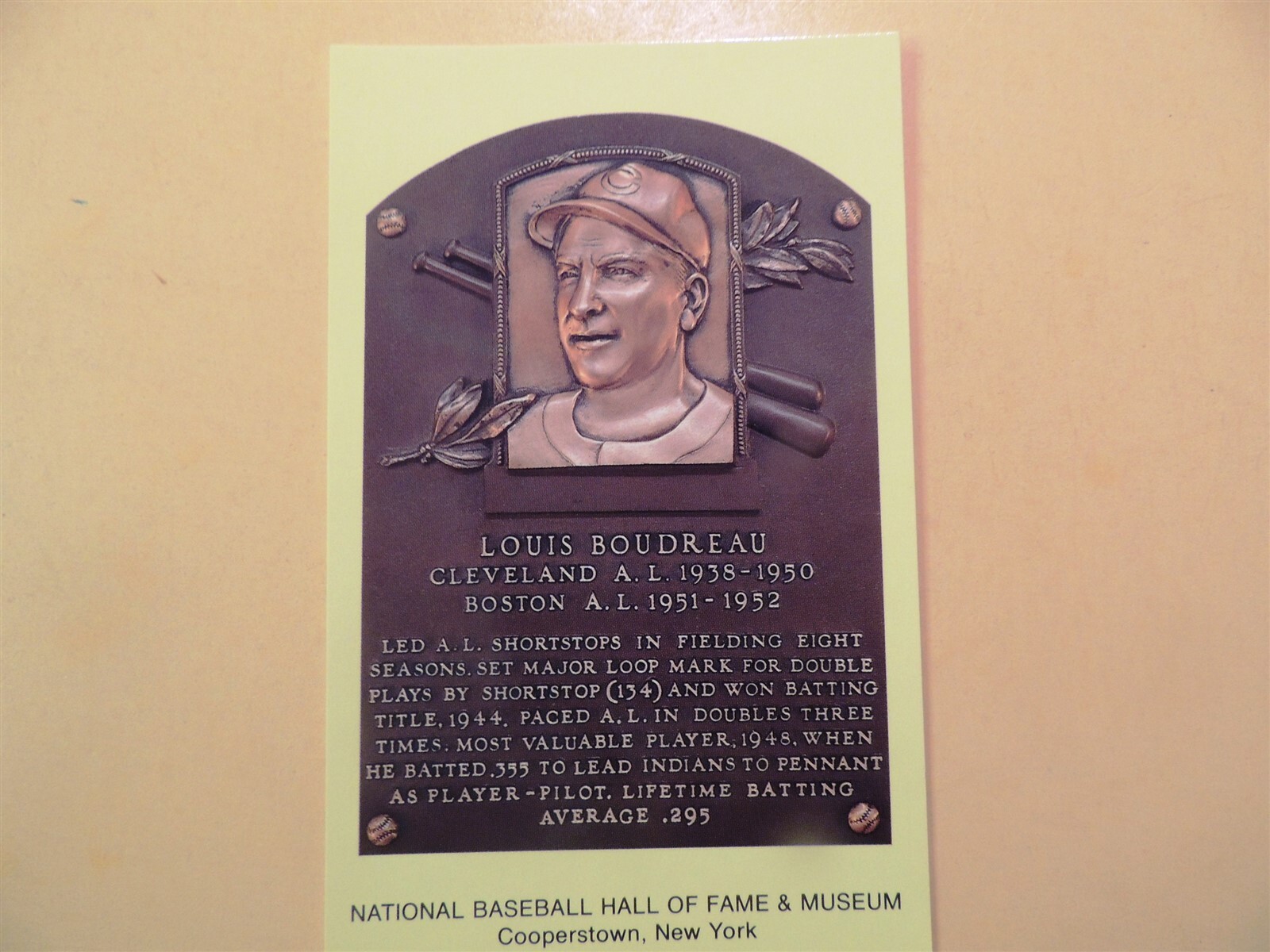 National Baseball Hall of Fame Cooperstown New York postcard Louis ...
