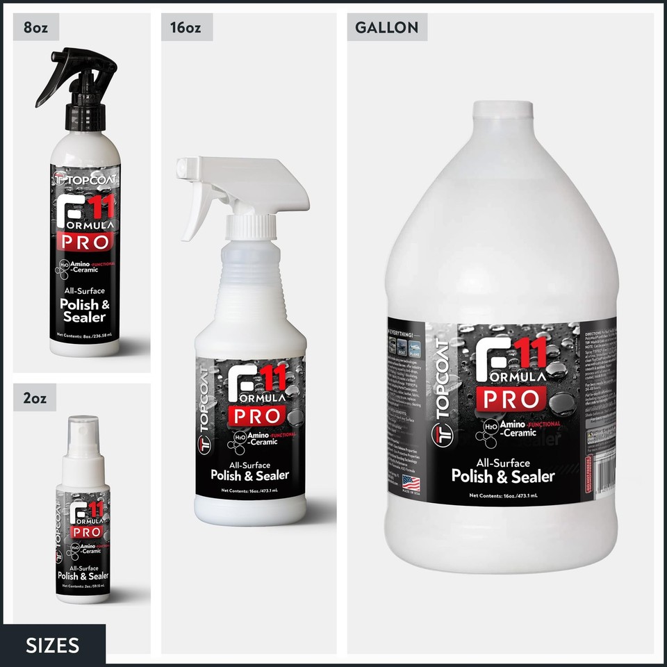 TopCoat F11PRO 8-Ounce Spray - F11 Pro Formula All-Surface Polish ...