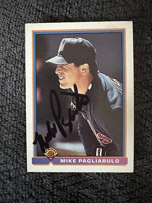 Mike Pagliarulo Signed Baseball Trading Card Autographed | eBay