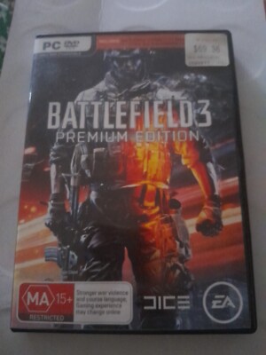Battlefield 3: Premium Edition PC DVD-ROM Disc 1 & 2 Gaming Games War ...