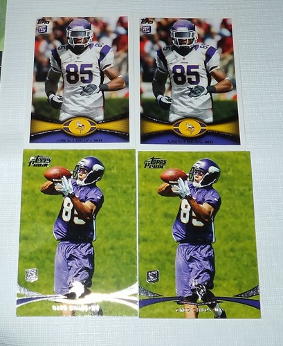 GREG CHILDS - Wide Receiver - Minnesota Vikings - 4 Card Assorted Lot ...