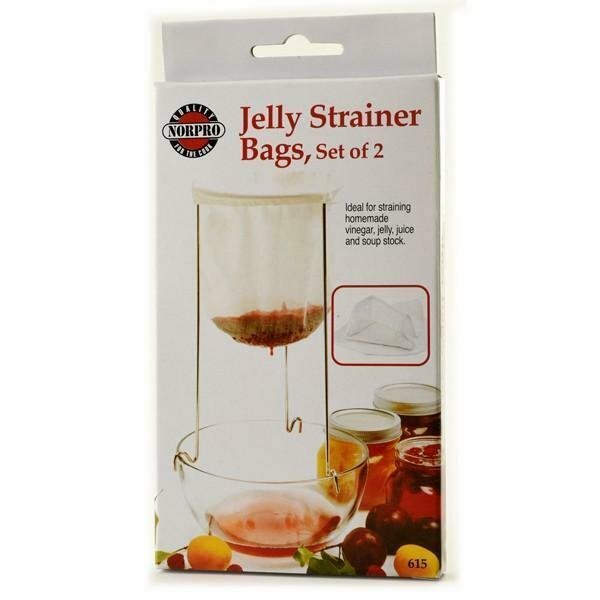 Norpro 100% Cotton Jelly Strainer Bags 2pk - Canning Preserves Vinegar ...