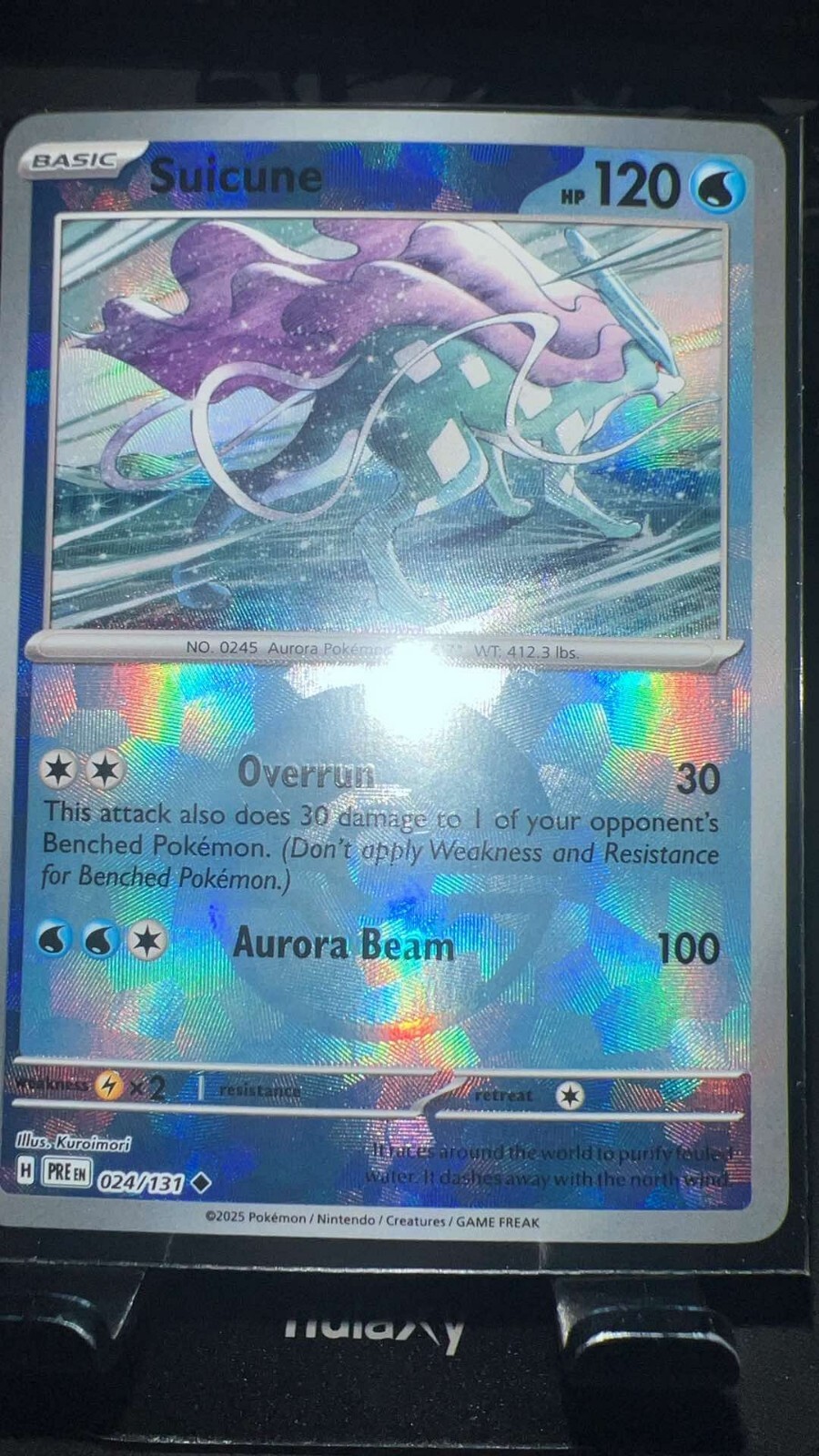 Suicune (Master Ball Pattern) 024/131 Sv: Prismatic Evolutions Holo for ...