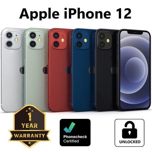 Apple iPhone 12 - 64GB | 128GB - A2172 (Unlocked) Smartphone ...