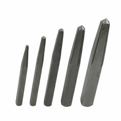 Screw Extractor Drill Straight 5 pcs Square Easy Out Set Lifetime ...