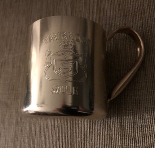 Vintage Smirnoff Vodka Mule Cocktail Metal Cup Mug Aluminum Copper Hong ...