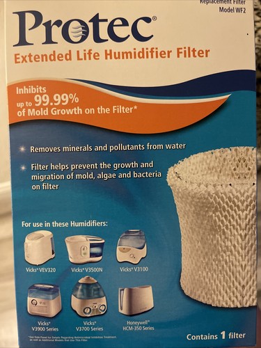 Lot of 2 Protec Extended Life Humidifier Replacement Filters Model WF2 ...
