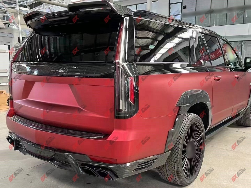 Dry Carbon Fiber Front Rear Lip Spoiler Wing Bodykit For Cadillac ...