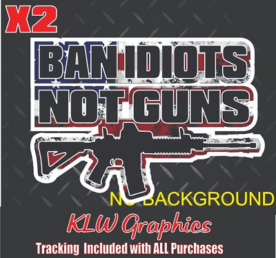 Ban Defend 2nd Decal Sticker Amendment 2A Concealed Weapon ccw pro gun ...