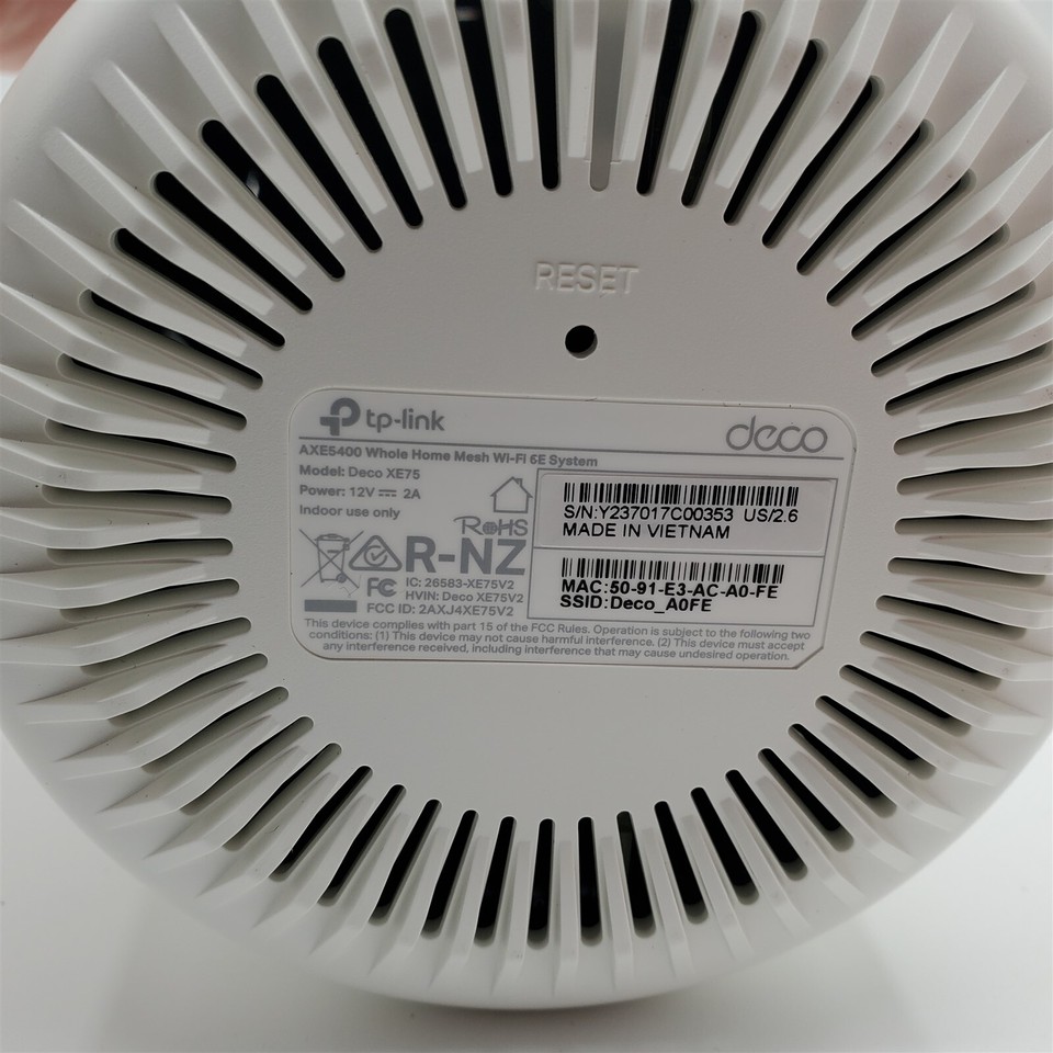 TP-Link Deco AXE5400 Tri-Band WiFi 6E Mesh System (Deco XE75), 1-Pack ...