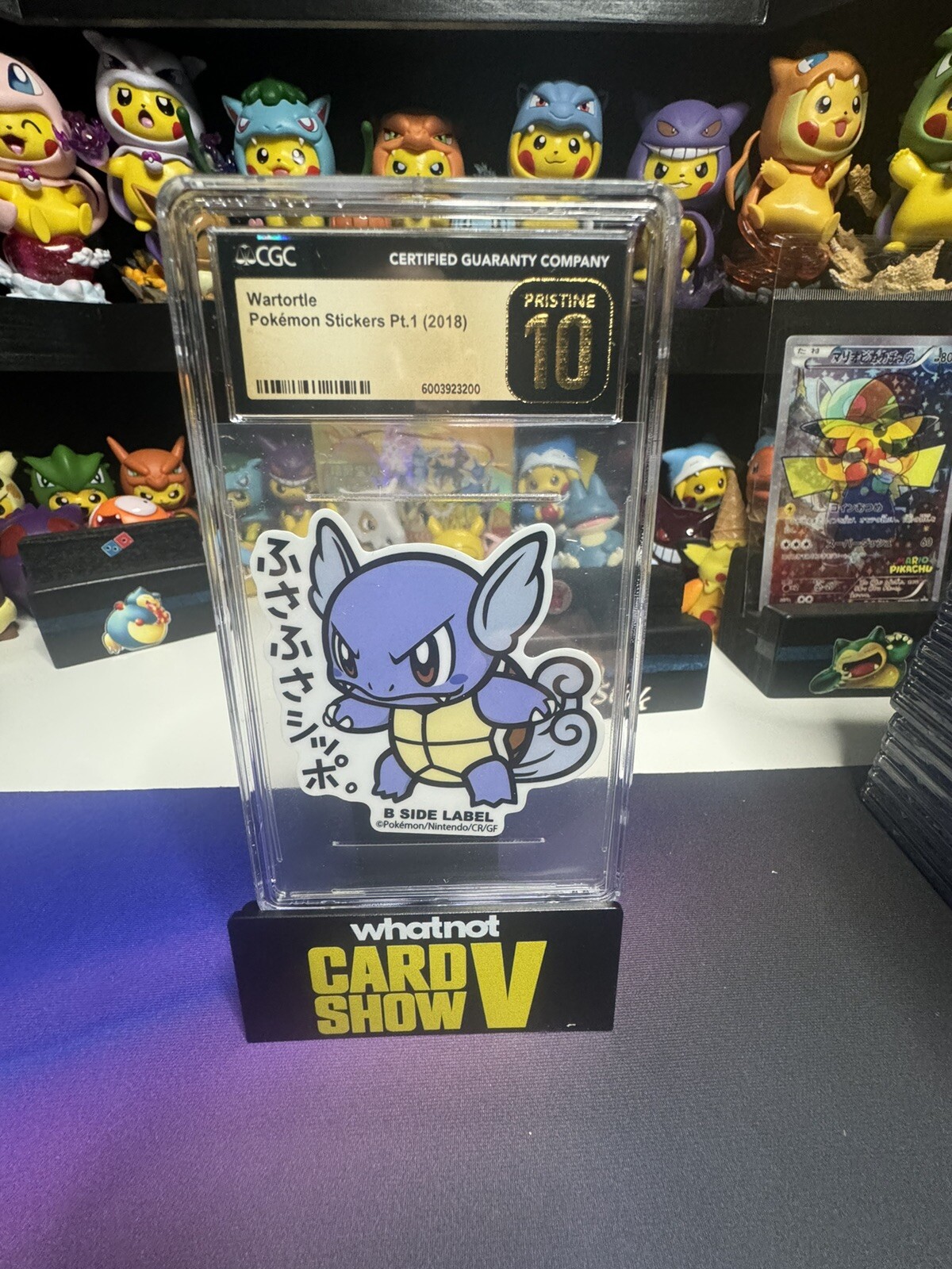 Wartortle #008 Sticker B SIDE LABEL Pokemon Center Japan Cgc Pristine ...
