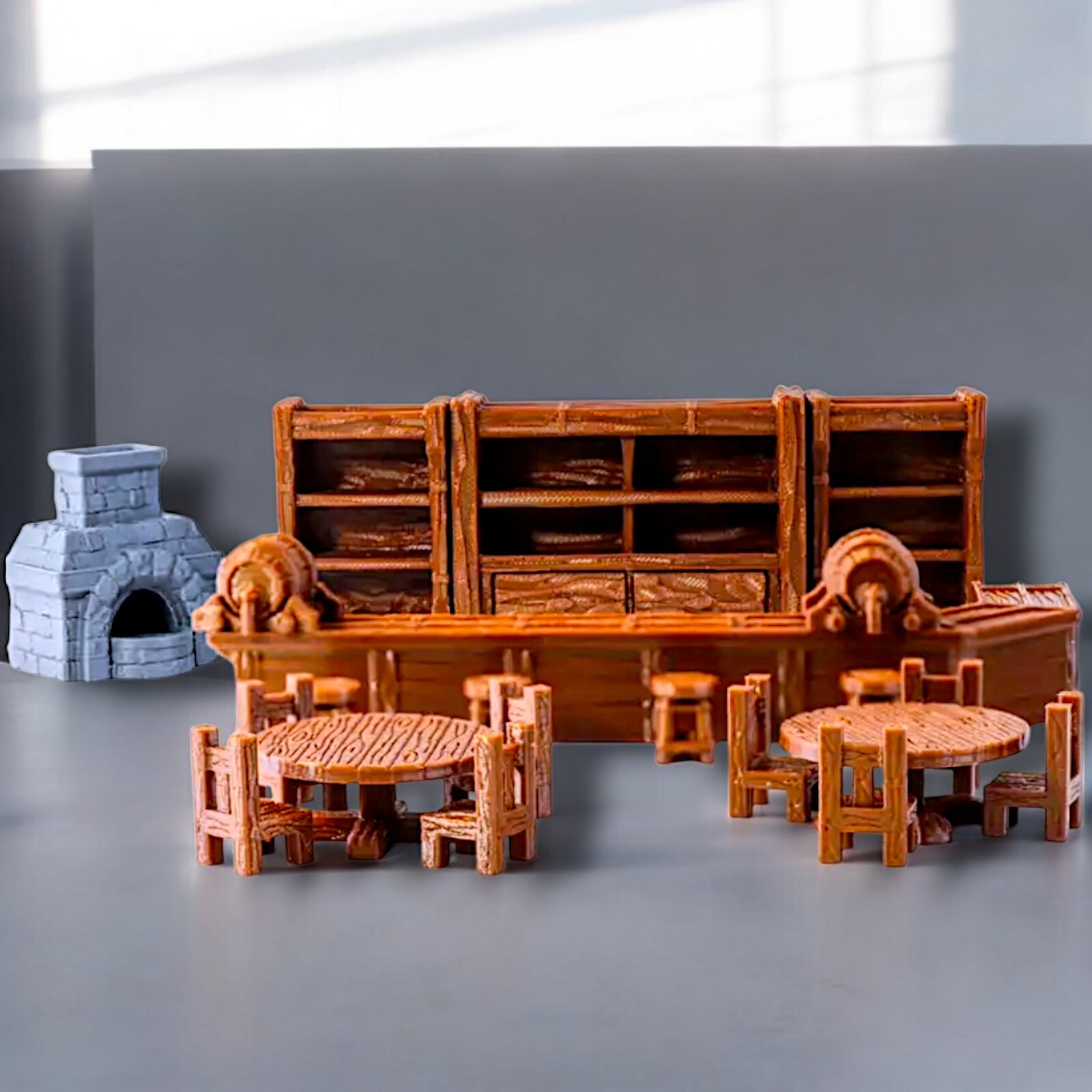 Miniature Tavern Pub Terrain DnD RPG Pathfinder Tabletop 21 Pieces 28mm ...