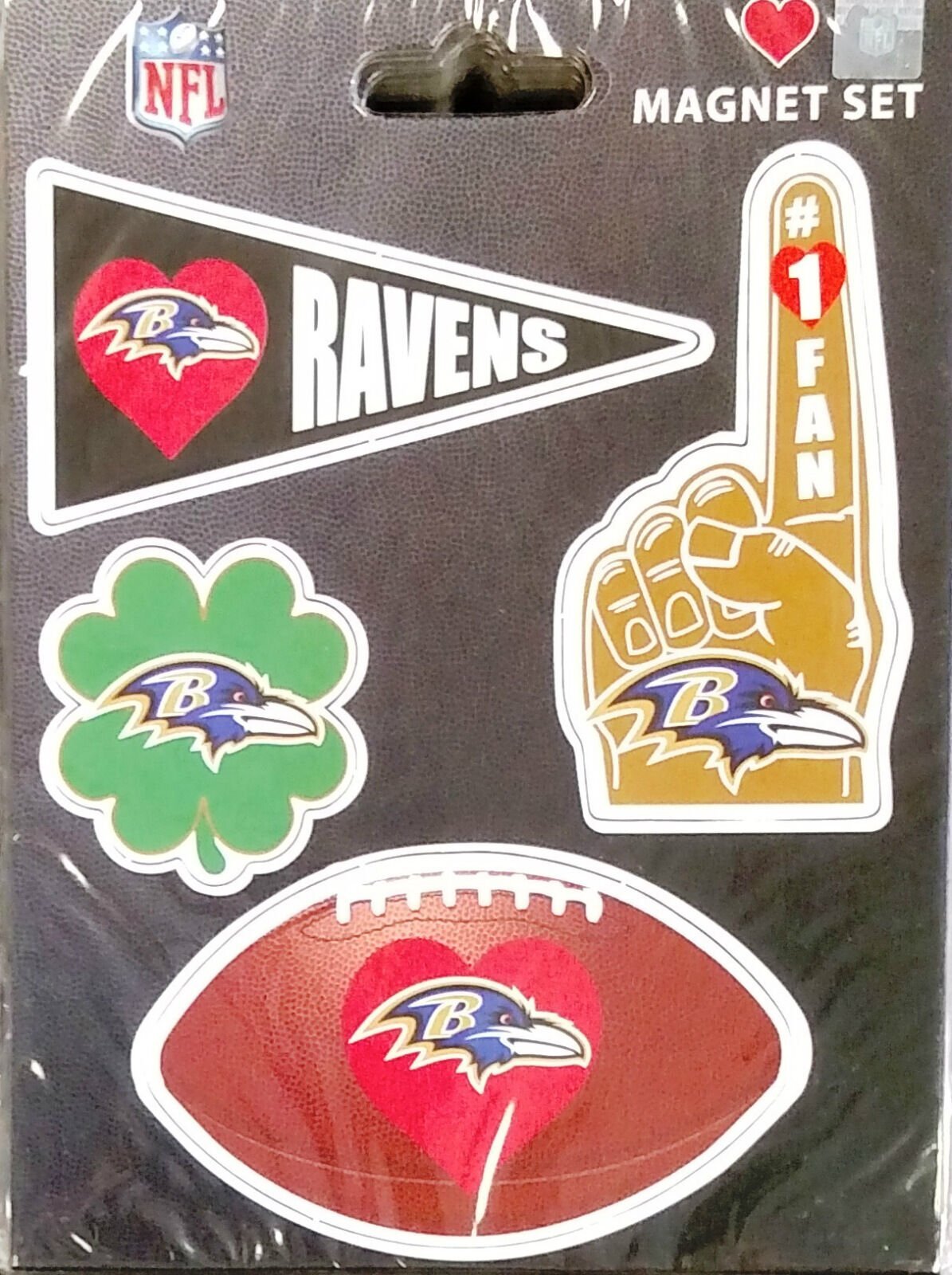 Baltimore Ravens 4-Pack Team Magnet Sheet Auto Home Heavy Duty Football ...