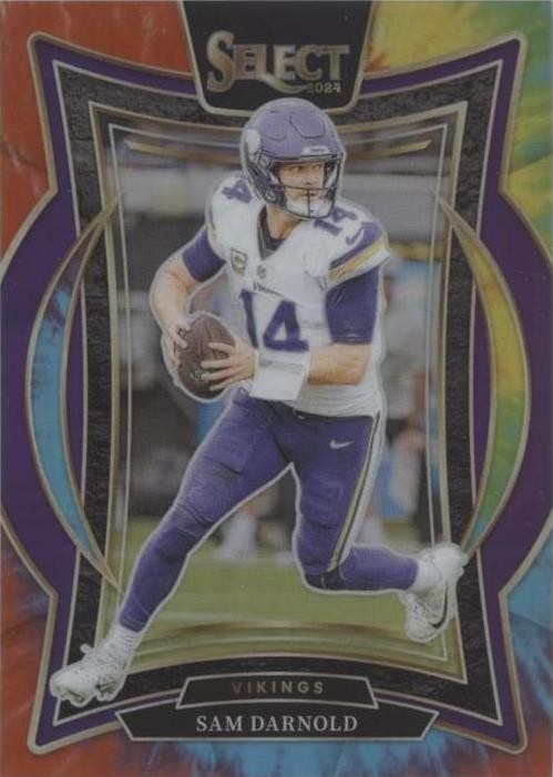 2024 Panini Select - Concourse Sam Darnold #92 Tie-Dye Prizm /25 for ...