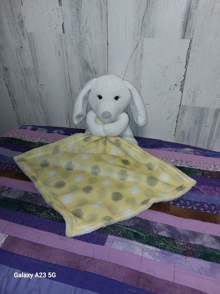 Little Beginnings Yellow Bunny Rabbit Security Blanket Lovey Lovie ...