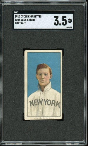 1909 T206 Cycle Back - Knight (Portrait) - New York Yankees- SGC 3.5 ...