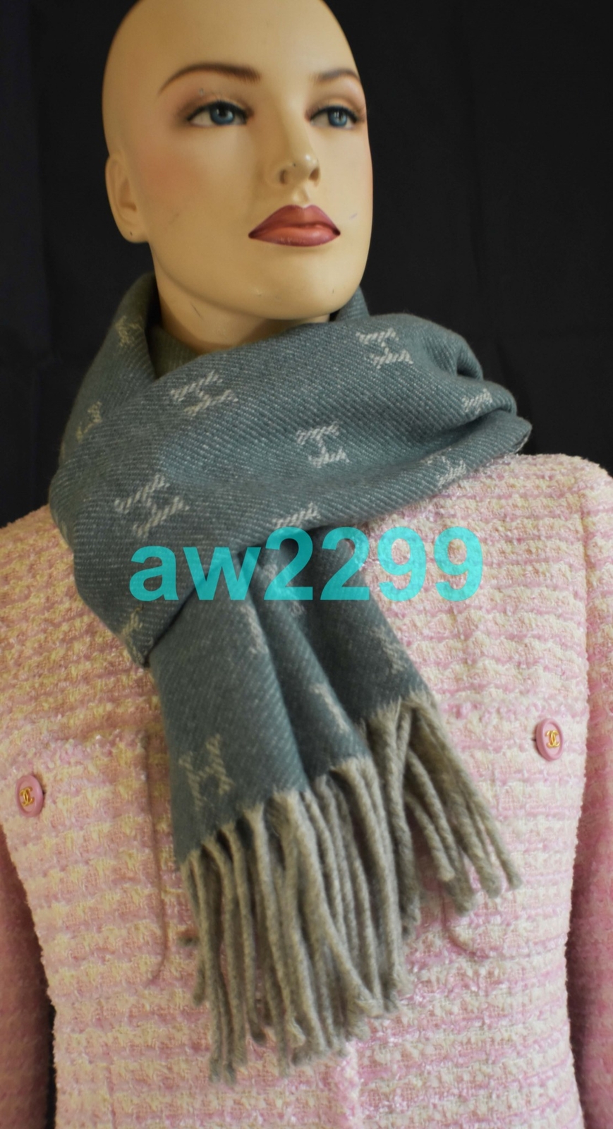 HERMES CASHMERE BLEND H STOLE SHAWL SCARF HARD TO FIND NEW | eBay